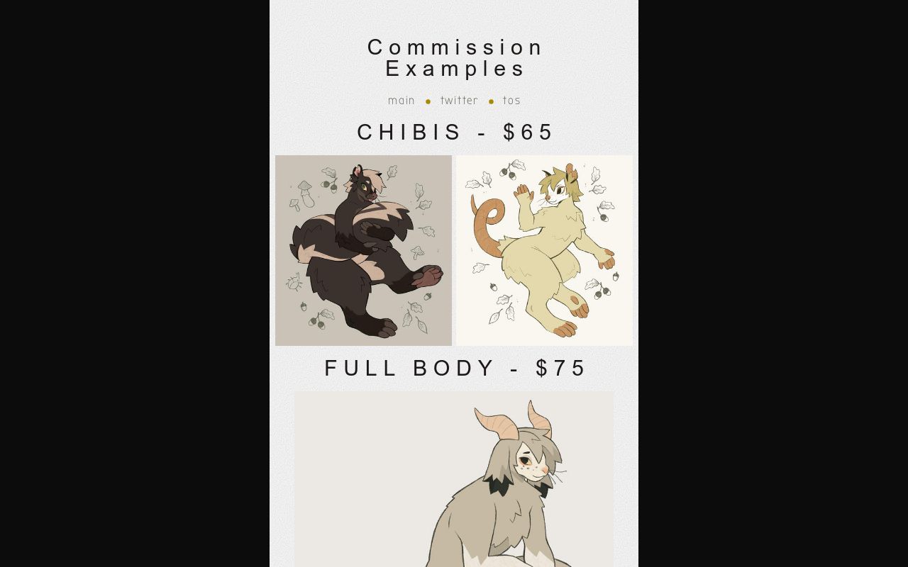 Commission Examples